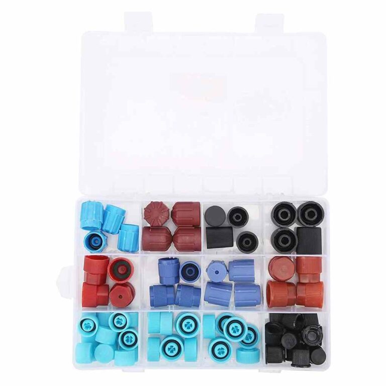 AC Valve Cap Box Universal High Low Caps Pieces - AutoMods