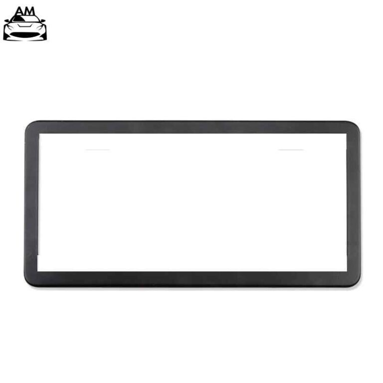 Black Slim License Plate Frame 37.2 x 13.4cm Universal AU Frame - AutoMods