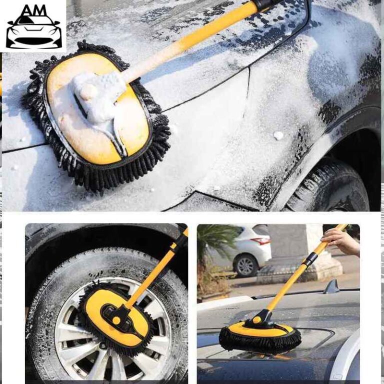 Microfiber Car Wash Mop Long Handle Car Wash Mop Telescoping - AutoMods