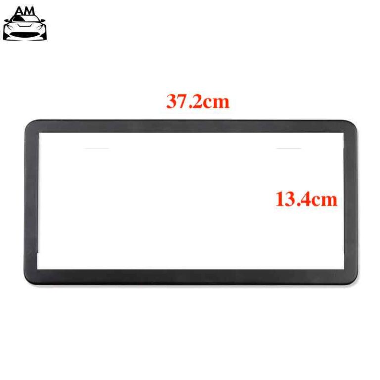 Black Slim License Plate Frame 37.2 x 13.4cm Universal AU Frame - AutoMods